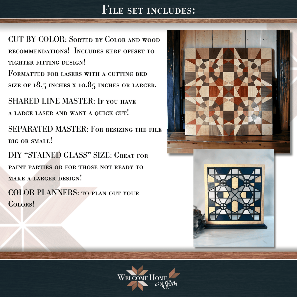 Circle Light Quilt 16x16 Showstopper with DIY Option - Laser Ready Des ...