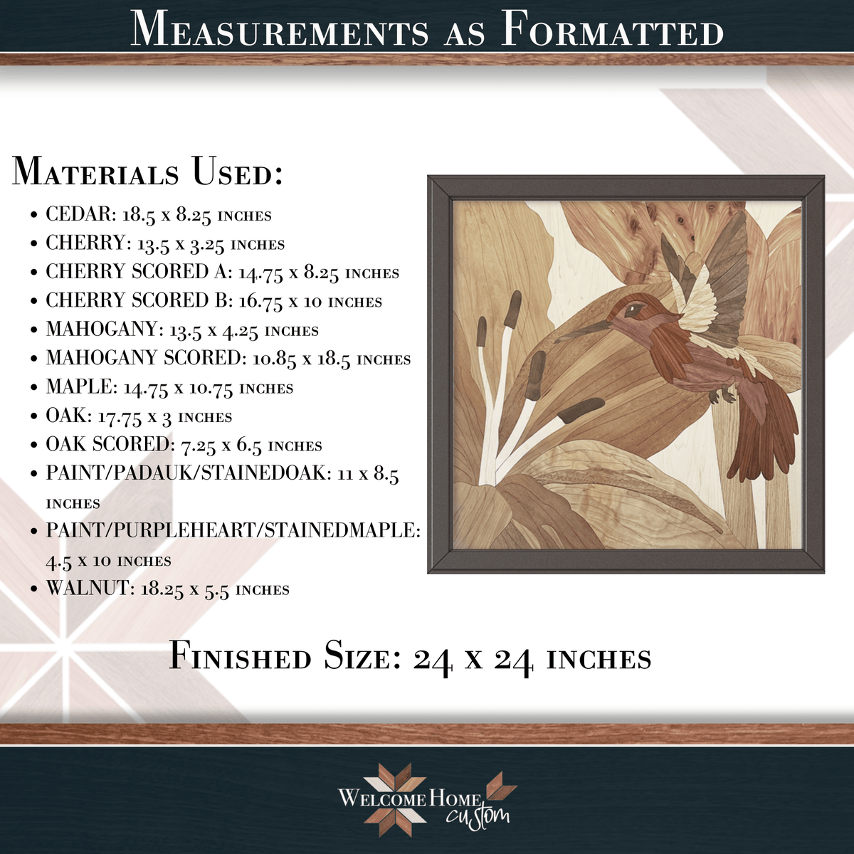 HUMMINGBIRD SHOWSTOPPER with DIY Option - Laser Ready Designs – Welcome ...