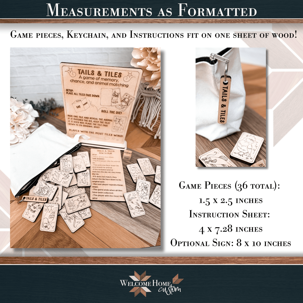 Tails and Tiles Memory Game File Set - Laser Ready Design – Welcome ...