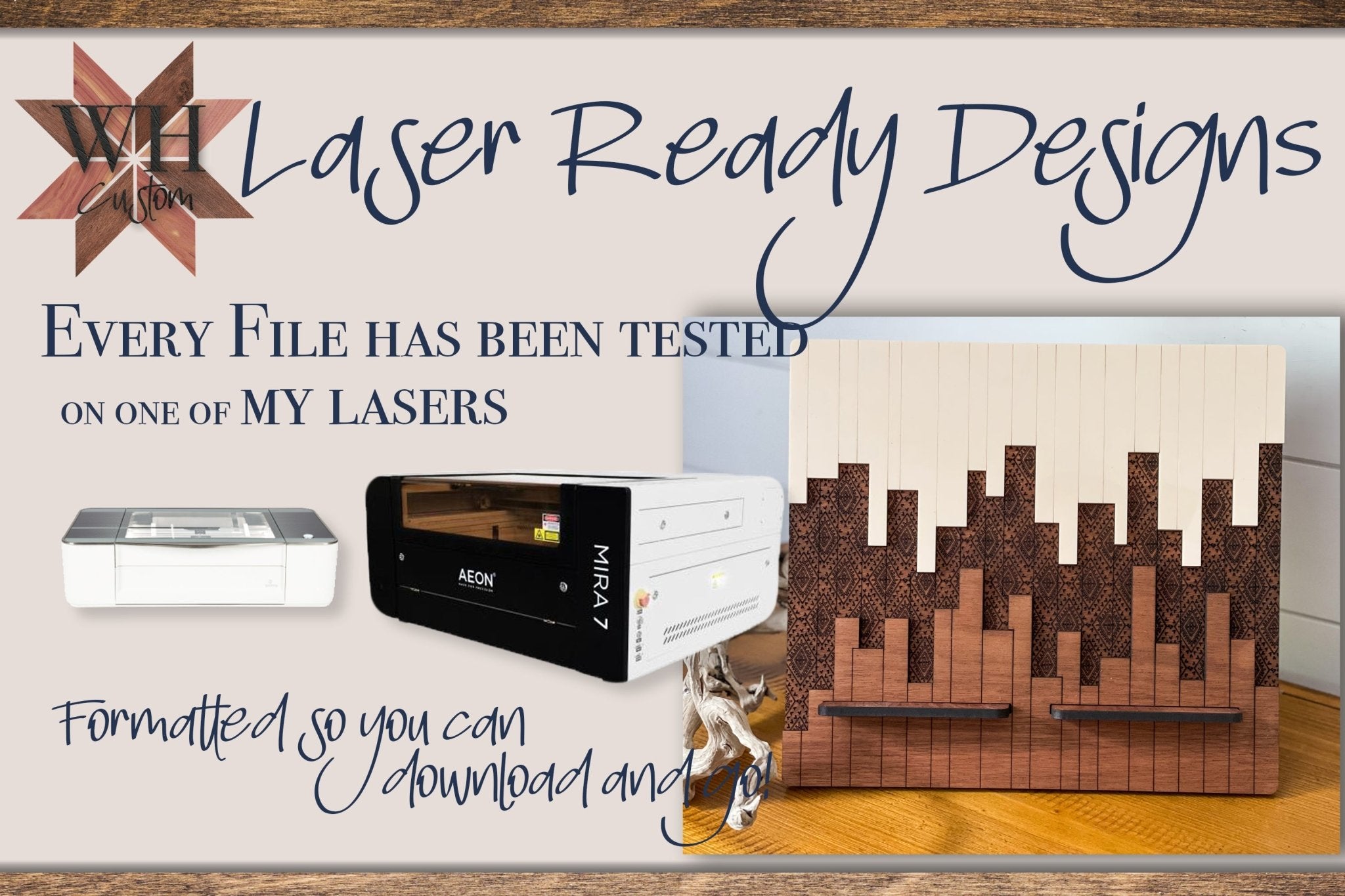 Ombre Boho tablet holder with score diamond design - Digital Download ...