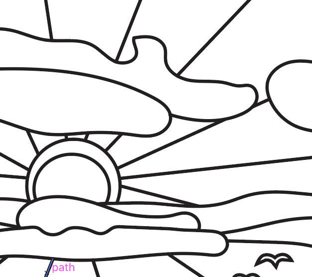 Sunrise Beach SVG laser cut file for Glowforge projects and laser cutt ...