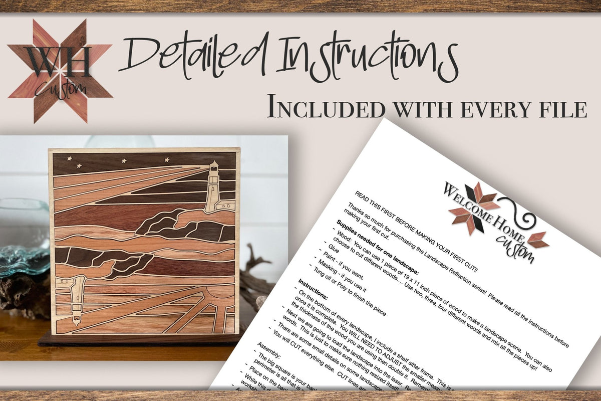 The Reflection Landscape BUNDLE DIY paint kit and Decor – Welcome Home ...