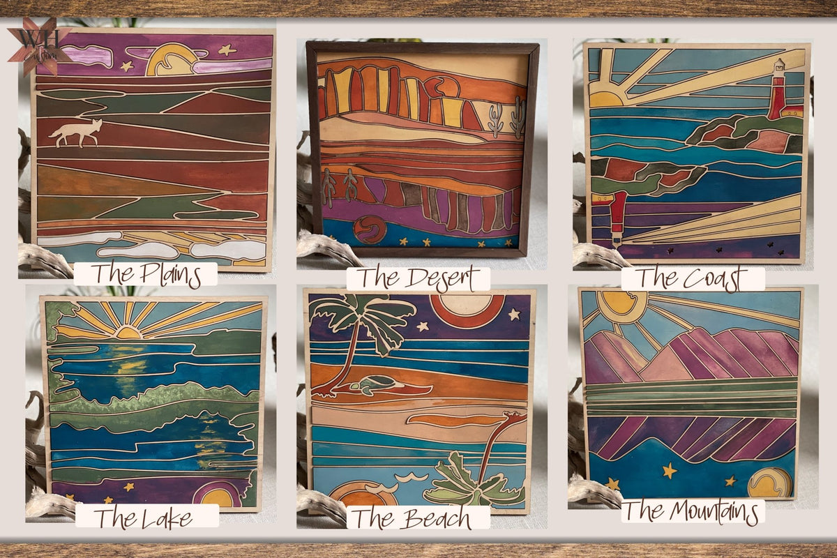 The Reflection Landscape BUNDLE DIY paint kit and Decor – Welcome Home ...