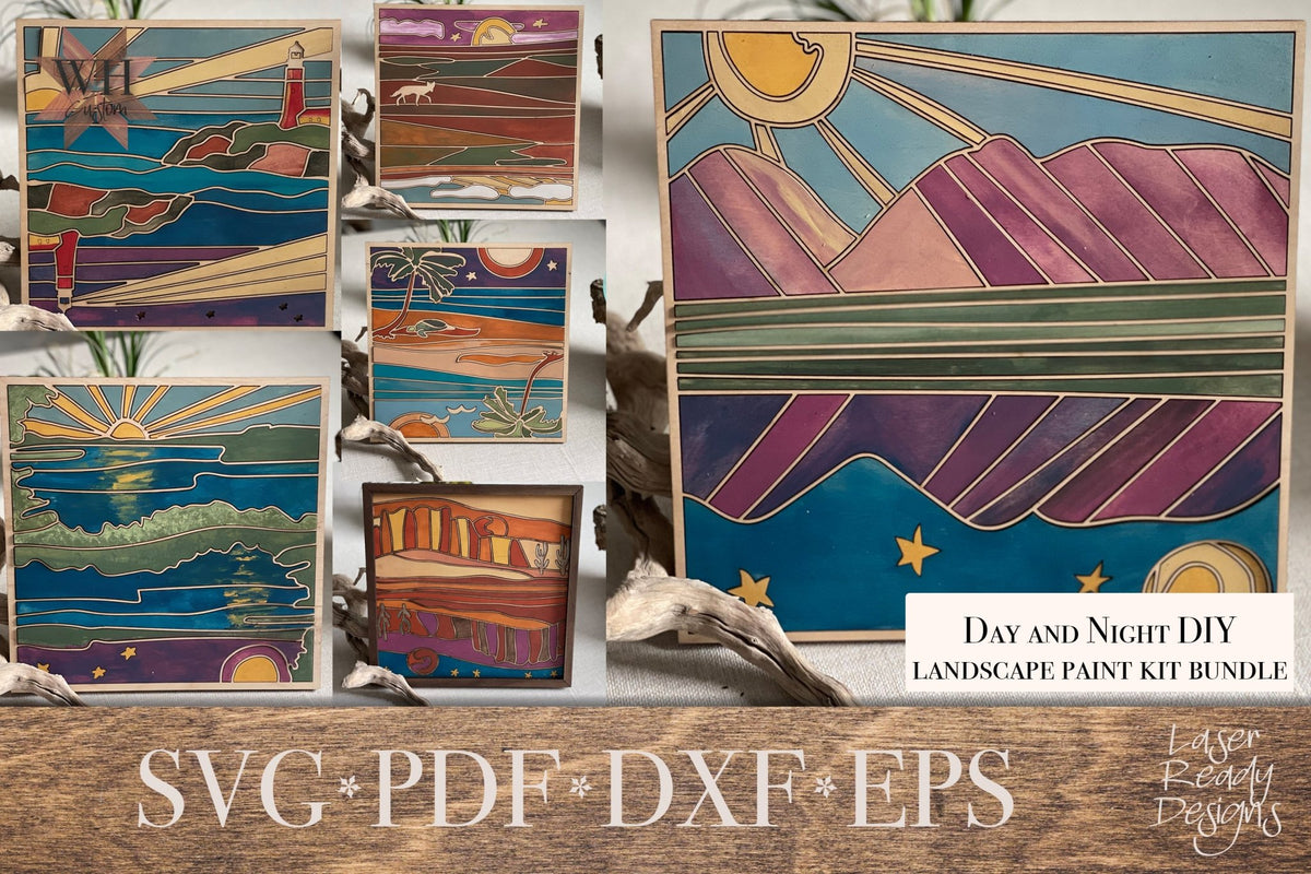 The Reflection Landscape BUNDLE DIY paint kit and Decor – Welcome Home ...